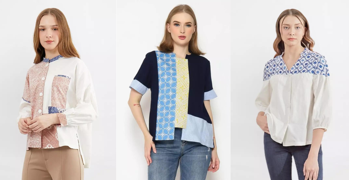 Model Baju Batik Kombinasi Modern